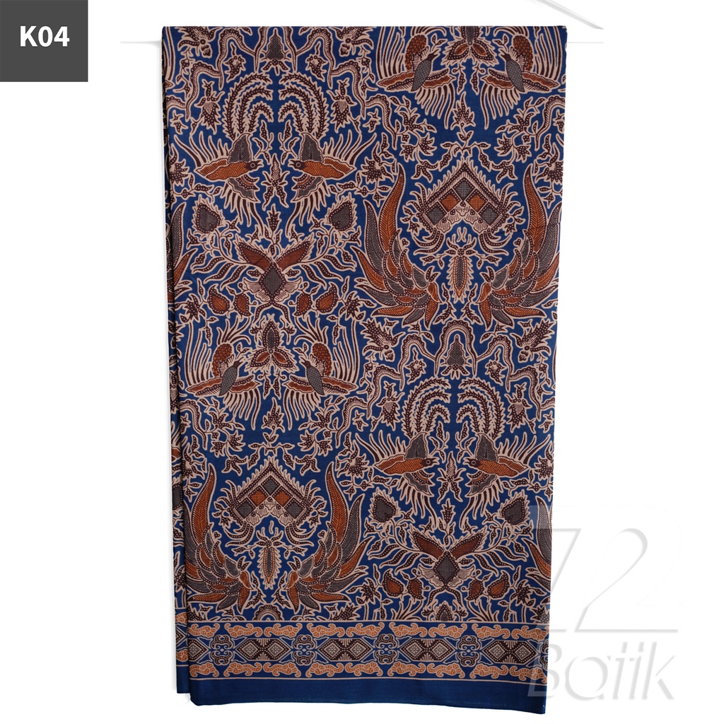 Jual BAHAN BATIK PREMIUM Katun Motif Sayap Warna Biru 722150 Cap 72 ...