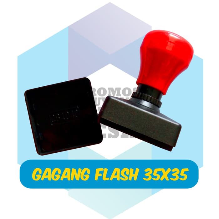 Jual gagang stempel flash ukuran 35x35 mm | Shopee Indonesia