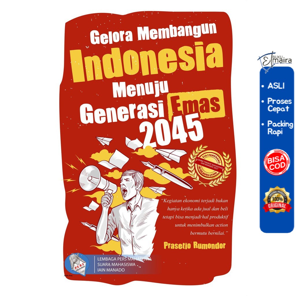 Jual Buku Gelora Membangun Indonesia Menuju Generasi Emas 2045 - DEEPUBLISH | Shopee Indonesia