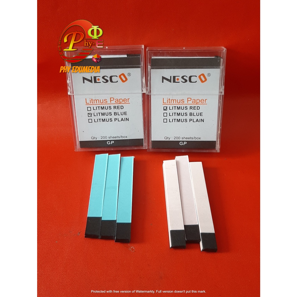 Jual Kertas Lakmus / Litmus Merah / Litmus Biru Ecer Per 20 Lembar ...