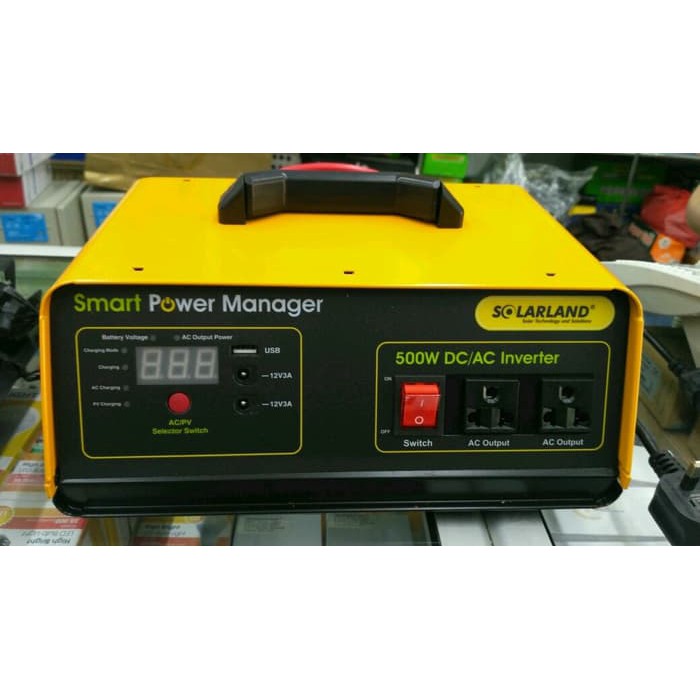 Jual SOLARLAND SMART POWER MANAGER INVERTER AC / DC 500WATT | Shopee ...