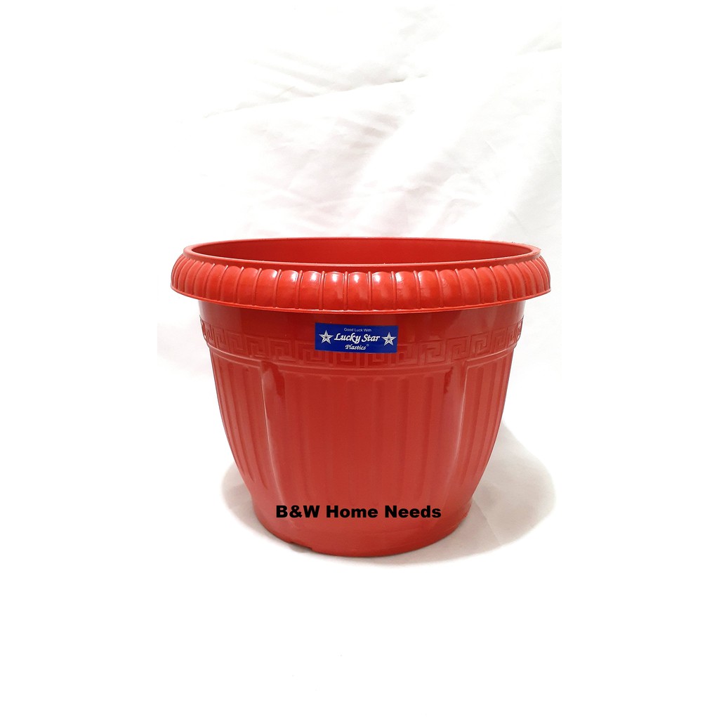 Jual Pot Bunga Tanaman 30 cm Coklat Plastik Lucky Star 5530 (Pengiriman ...