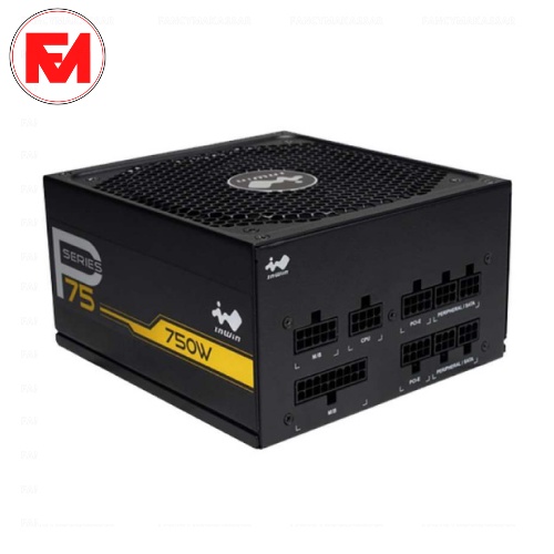 Jual InWin PSU P75 750W 80+ Gold - Fully Modular Flat Cables. RESMI 5 ...