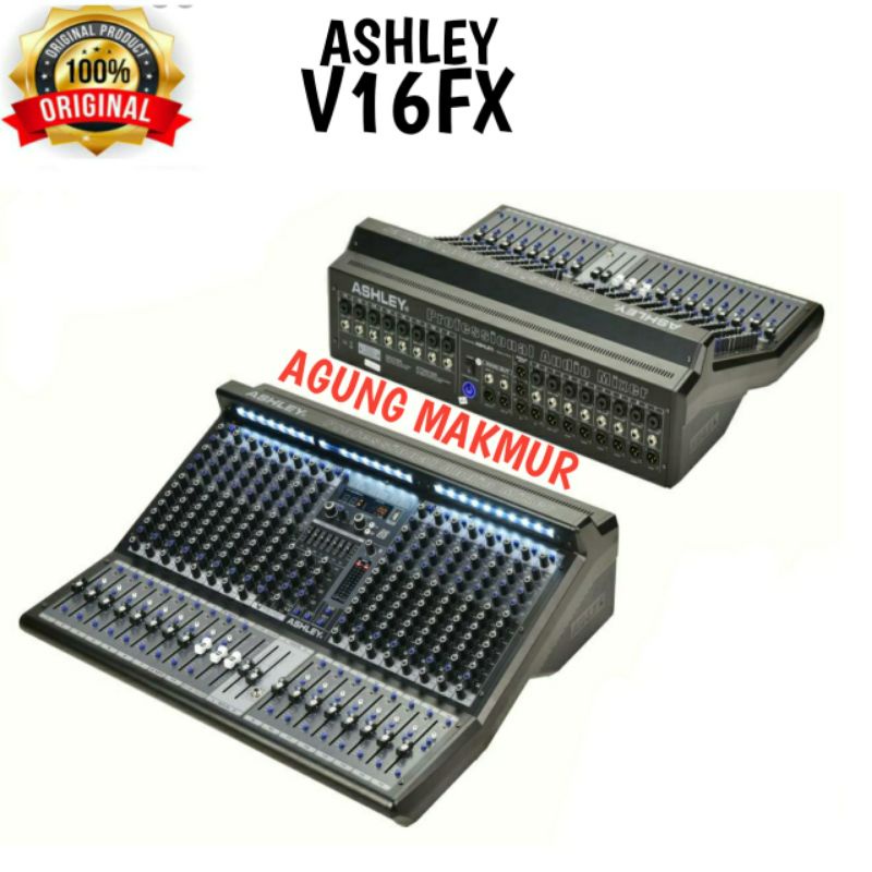 Jual MIXER ASHLEY V16FX ORIGINAL MIXER ASHLEY 16 CHANNEL V16 FX MIXER ...