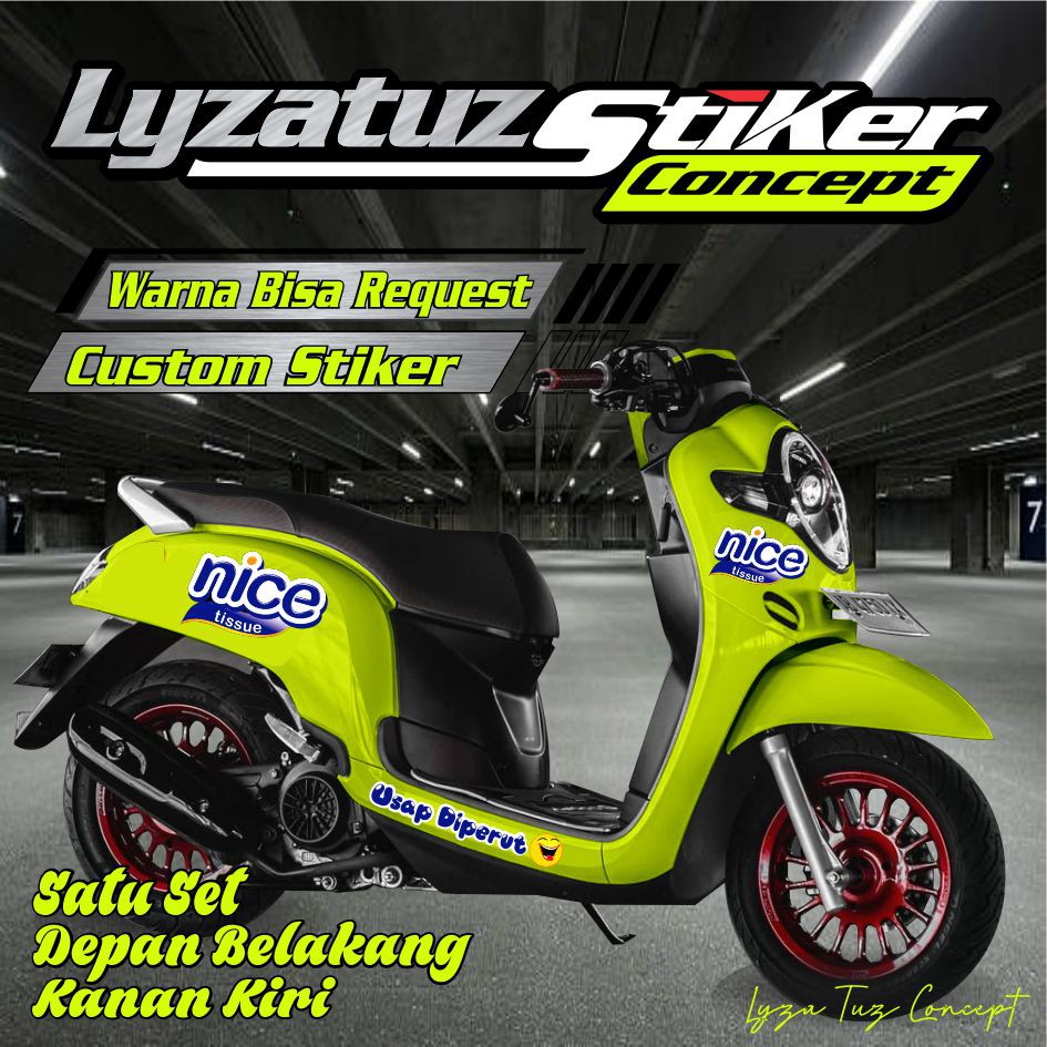 Jual STIKER SCOOPY VARIASI TISSUE NICE | Shopee Indonesia