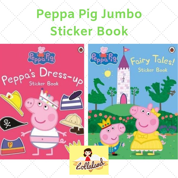 Jual Peppa Pig JUMBO Sticker Book buku stiker anak import buku cerita ...