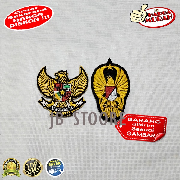Jual Bad TNI AD Garuda 2Pcs / Badge Garuda TNI AD Bordir / Emblem TNI ...