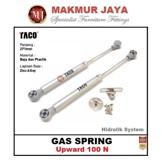 Jual Gas Spring TACO Hidrolik Jok Motor TGS 100 N Hidrolik Lemari ...