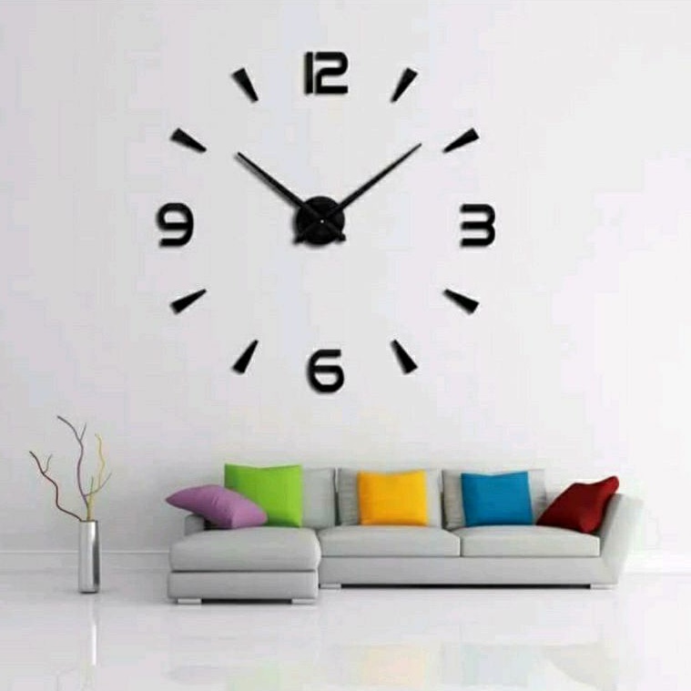 Jual Jam Dinding Tempel DIY Dekorasi Jam Rumah Ruang Tamu Jam Unik ...