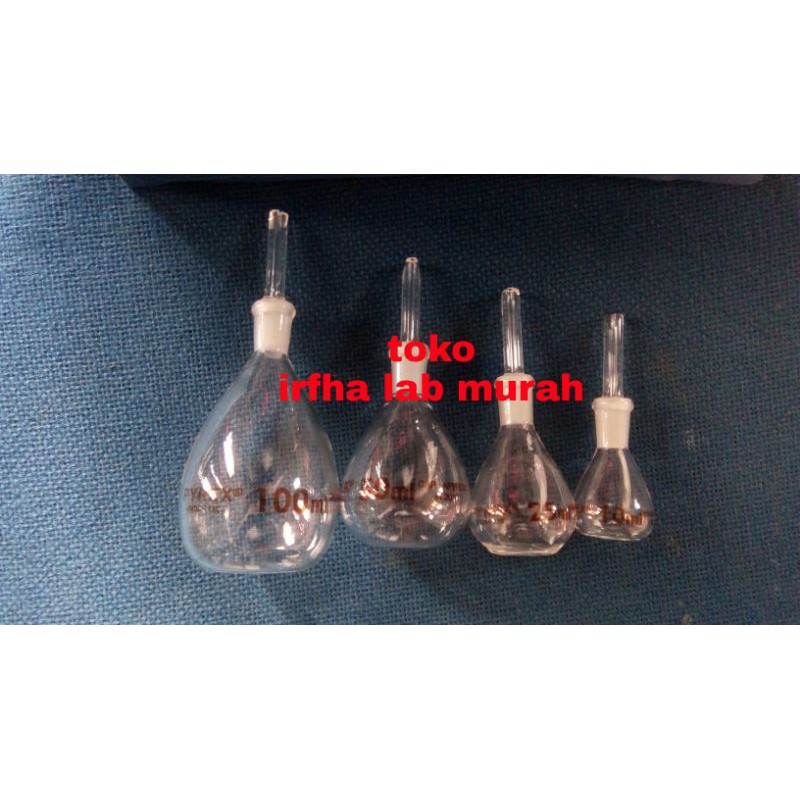 Jual picnometer/piknometer 5ml-500ml pyrex murah | Shopee Indonesia