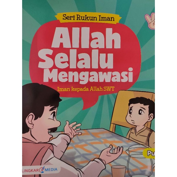 Jual Seri Rukun Iman 6 seri Rukun iman bilingual full colour | Shopee ...
