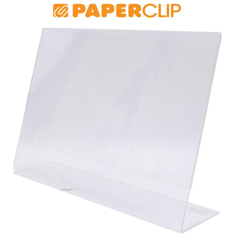 Jual ACRYLIC HOLDER / AKRILIK BROSUR SIGN HOLDER TABLE 30X21.5 | Shopee ...