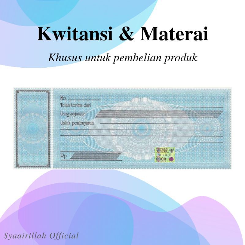 Jual Kwitansi & Materai | Shopee Indonesia