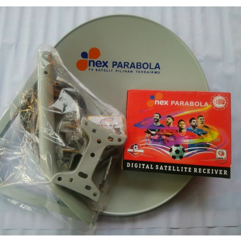 Jual Paket lengkap parabola mini 45cm nex parabola + Resiver nex ...