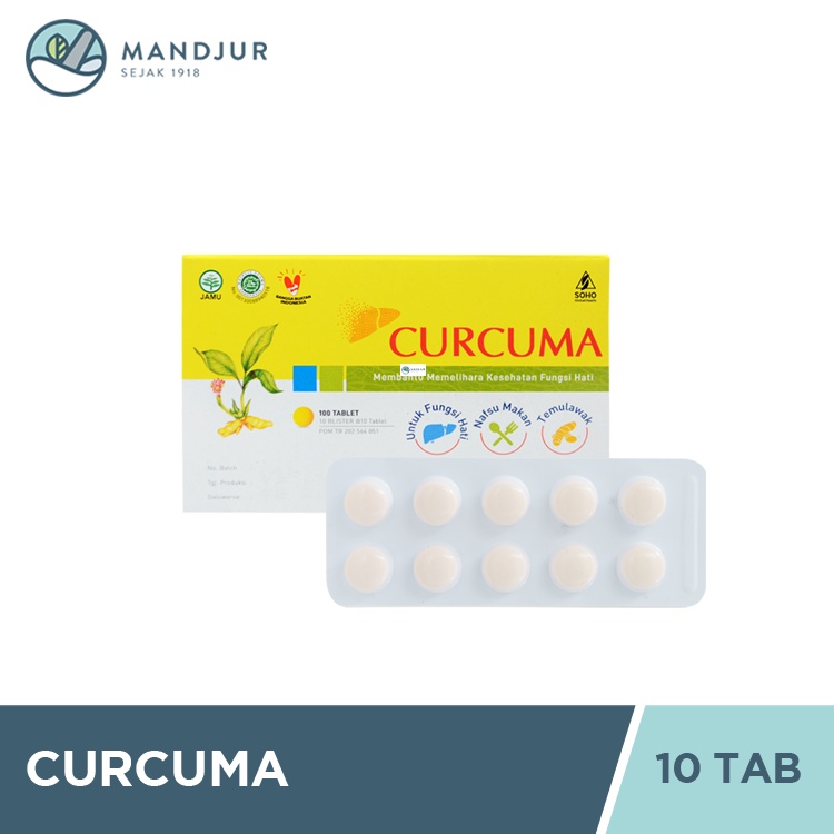 Jual Curcuma 20 Mg 10 Tablet - Suplemen Kesehatan Hati dan Nafsu Makan ...