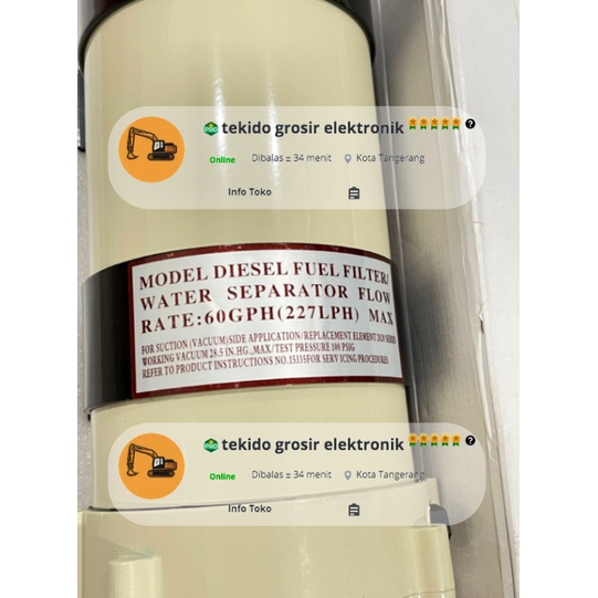 Jual FILTER RACOR 1000FH 1000FG FH1000 FG1000 POLOS | Shopee Indonesia