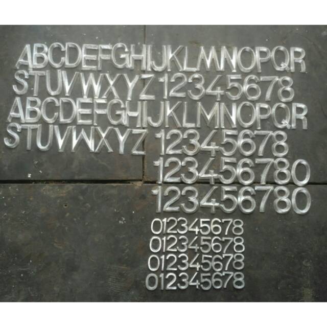 Jual Pusat Produsen Letter Master Cetakan Plat Nomor Angka Huruf 3D ...