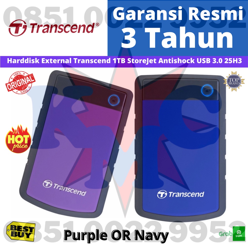 Jual Harddisk External Transcend 1TB StoreJet HDD 1 TB Eksternal ...