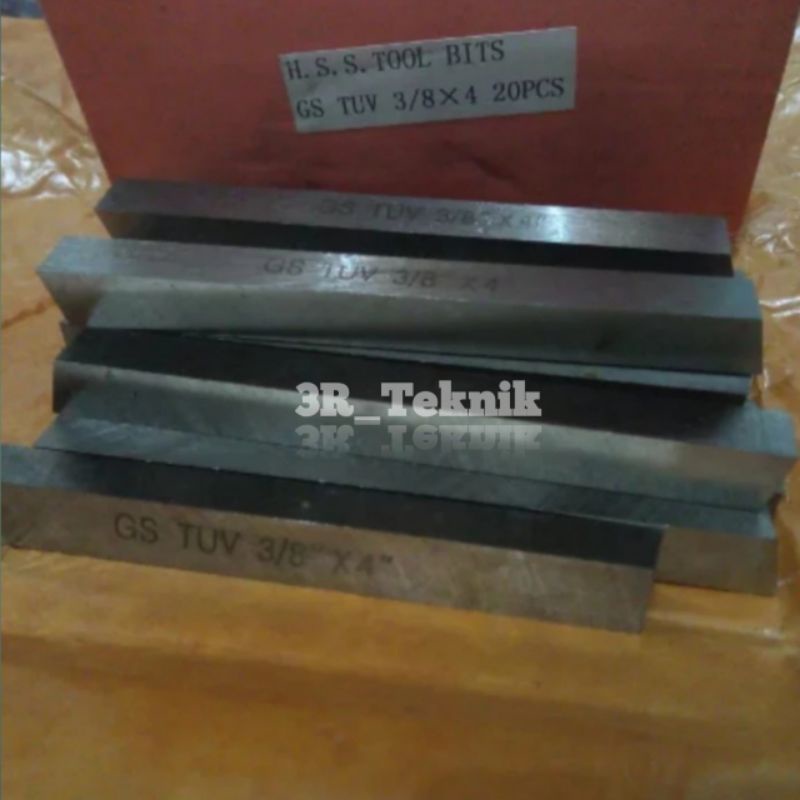 Jual Pahat Bubut HSS Square Tool Bit Mata Pisau Bubut Size 3/8 × 4 Inch ...