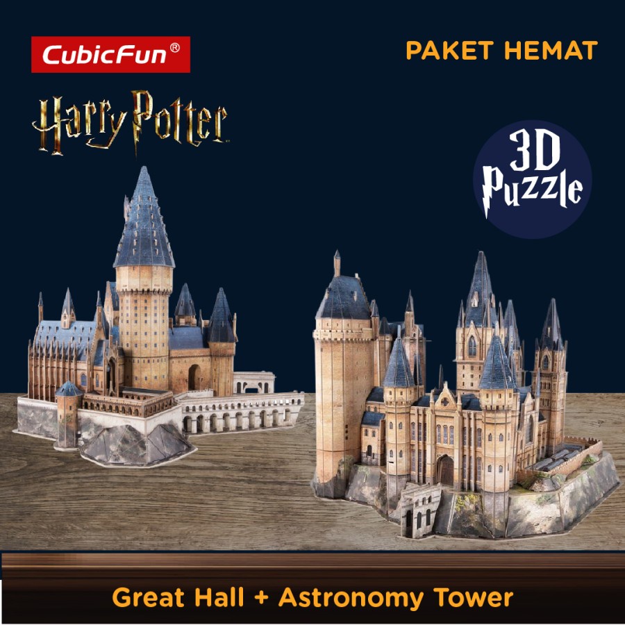 Jual Cubicfun Harry Potter Hogwarts Great Hall & Astronomy Bundle-3D ...