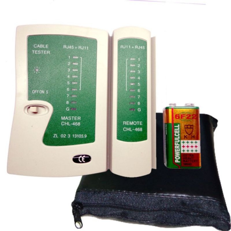 Jual LAn tester RJ45 RJ11 /alat test kabel LAN RJ45 RJ11 | Shopee Indonesia