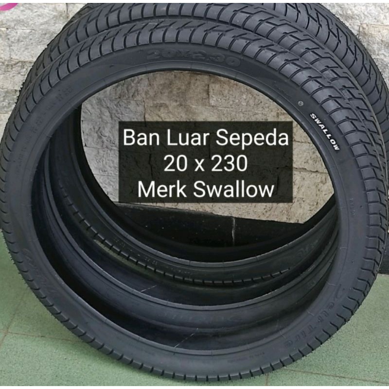 Jual ban luar sepeda 20 x 230 swallow spectra husky hitam | Shopee Indonesia