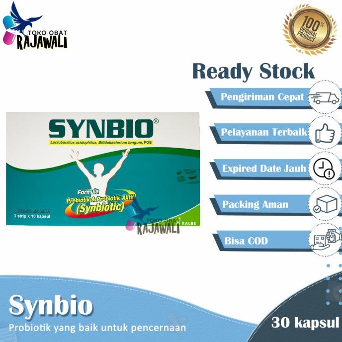 Jual TERMURAH SYNBIO PROBIOTIK UNTUK PENCERNAAN PERBOX ( 3 STRIP @ 10 ...