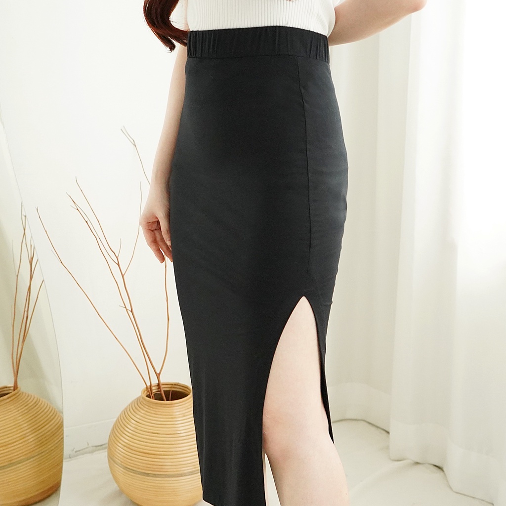 Jual Skirt Span Rok Span Panjang Perempuan Style 105 | Shopee Indonesia