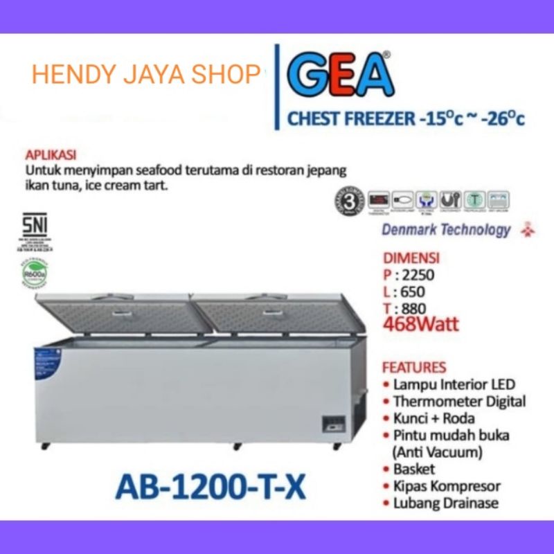 Jual GEA AB-1200-T-X ( Chest Freezer ) | Shopee Indonesia
