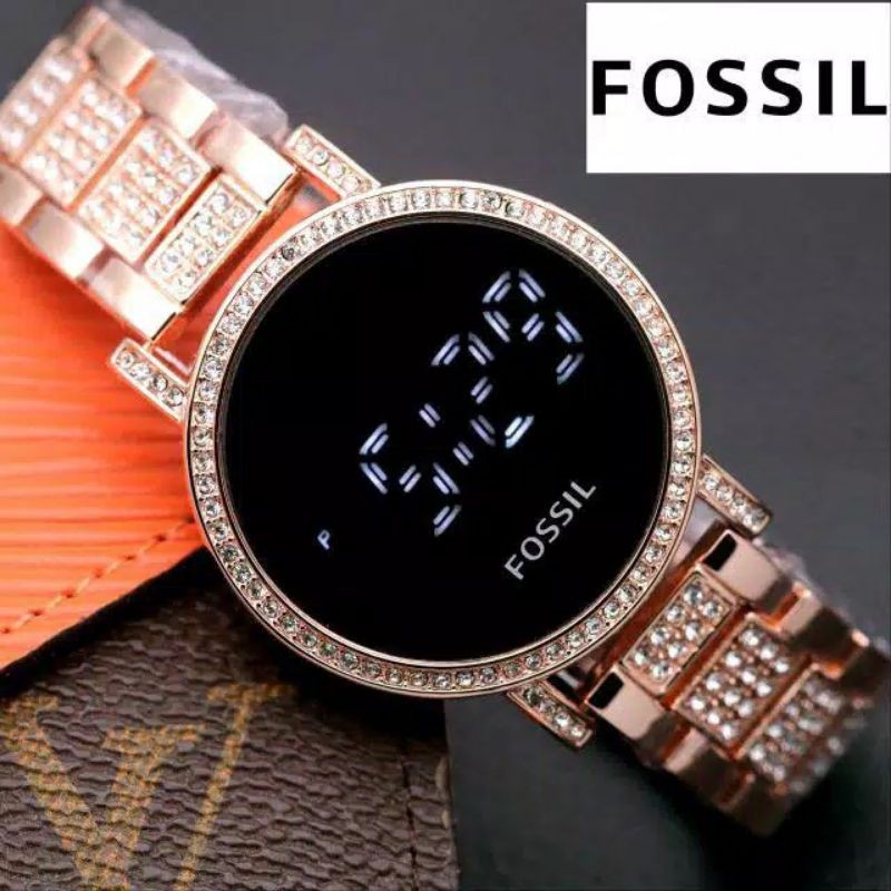 Jual jam tangan wanita Fos digital Touchscreen bulat permata LS-0552 ...