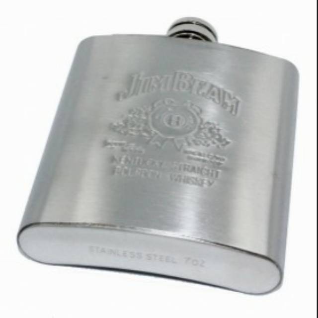 Jual Jim Beam Botol Minum Wine Whiskey Hip Flask 7oz | Shopee Indonesia