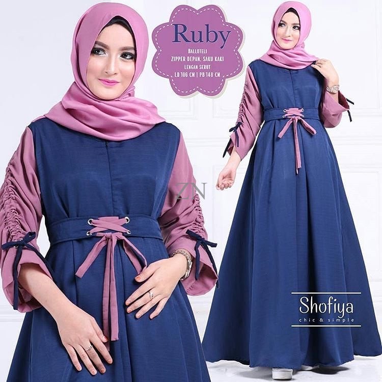 Jual Baju/Pakaian Murah Wanita / Ruby Dress Series / Grosir Baju Syari ...