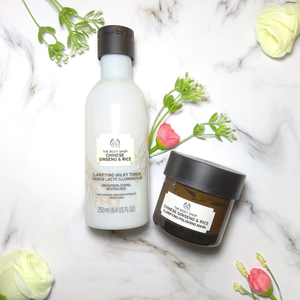 Jual (Ori) The Body Shop Chinese Ginseng & Rice Toner Powder Facial ...