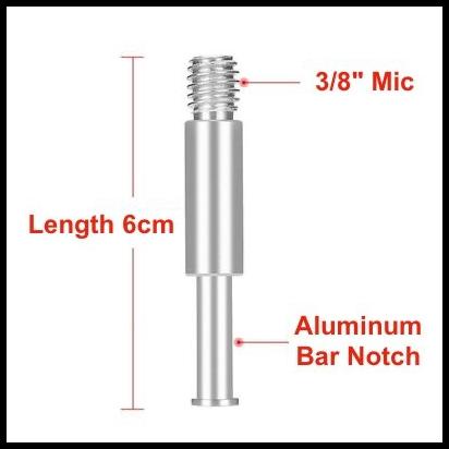 Jual Spare Parts Bracket Screw Mic 3/8Inch With Clip & Screw For Arm ...