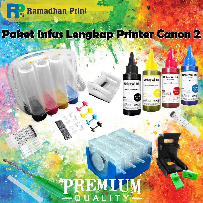Jual Paket Lengkap Infus Printer Canon iP2770 MP258 MP287 MP237 TS307 ...