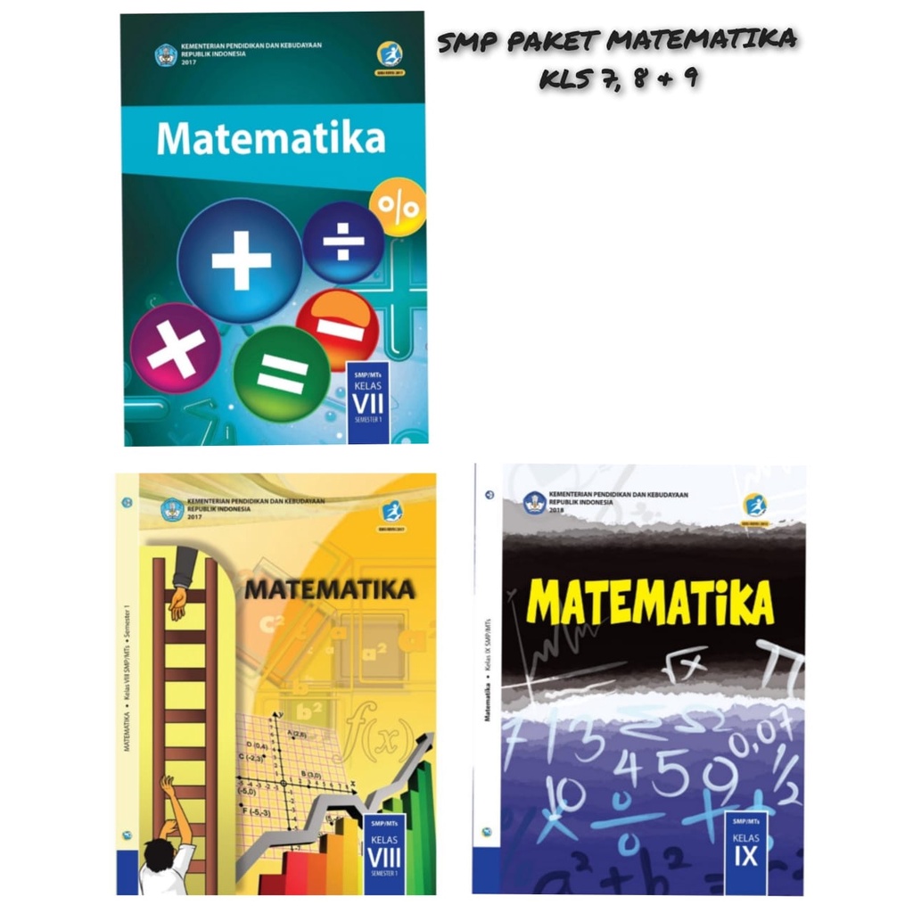 Jual BUKU PAKET SMP MATEMATIKA SEMESTER 1 KELAS 7, 8, 9 EDISI REVISI ...