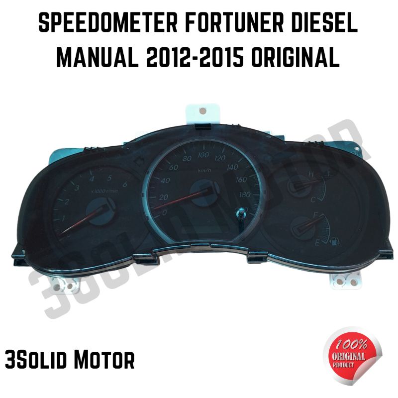 Jual SPEEDOMETER FORTUNER DIESEL MANUAL 2012-2015 ORIGINAL | Shopee ...