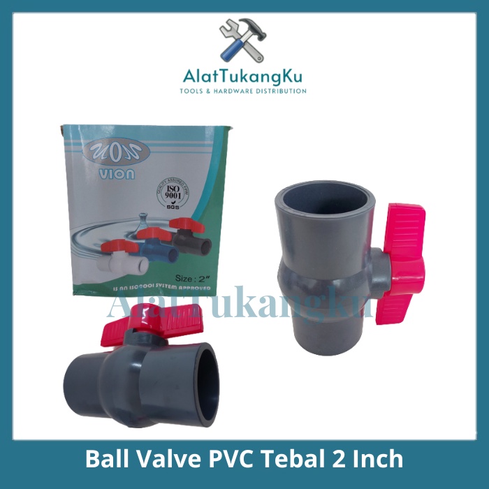 Jual Ball Valve 1,5 inch 2 Inch / Stop Kran Pvc Tebal / Ballvalve / Stop Keran Air Plastik Tebal ...