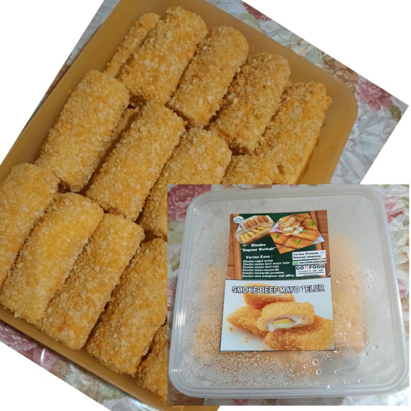 Jual Risoles Smoke beef mayo telur uk.jumbo per pcs | Shopee Indonesia