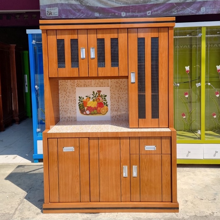 Jual RAK SAYUR 3 PINTU / RAK PIRING / LEMARI DAPUR / KITCHEN SET ...