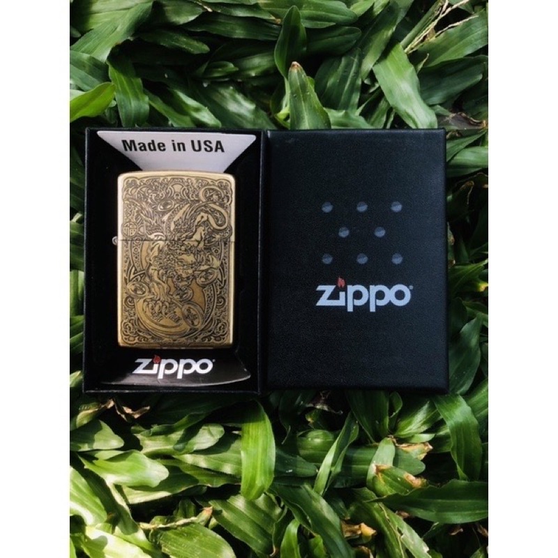 Jual Zippo Motif Grafir 5 Slide Zippo Motif NAGA CENDRAWASIH GOLD Zippo Premium | Shopee Indonesia