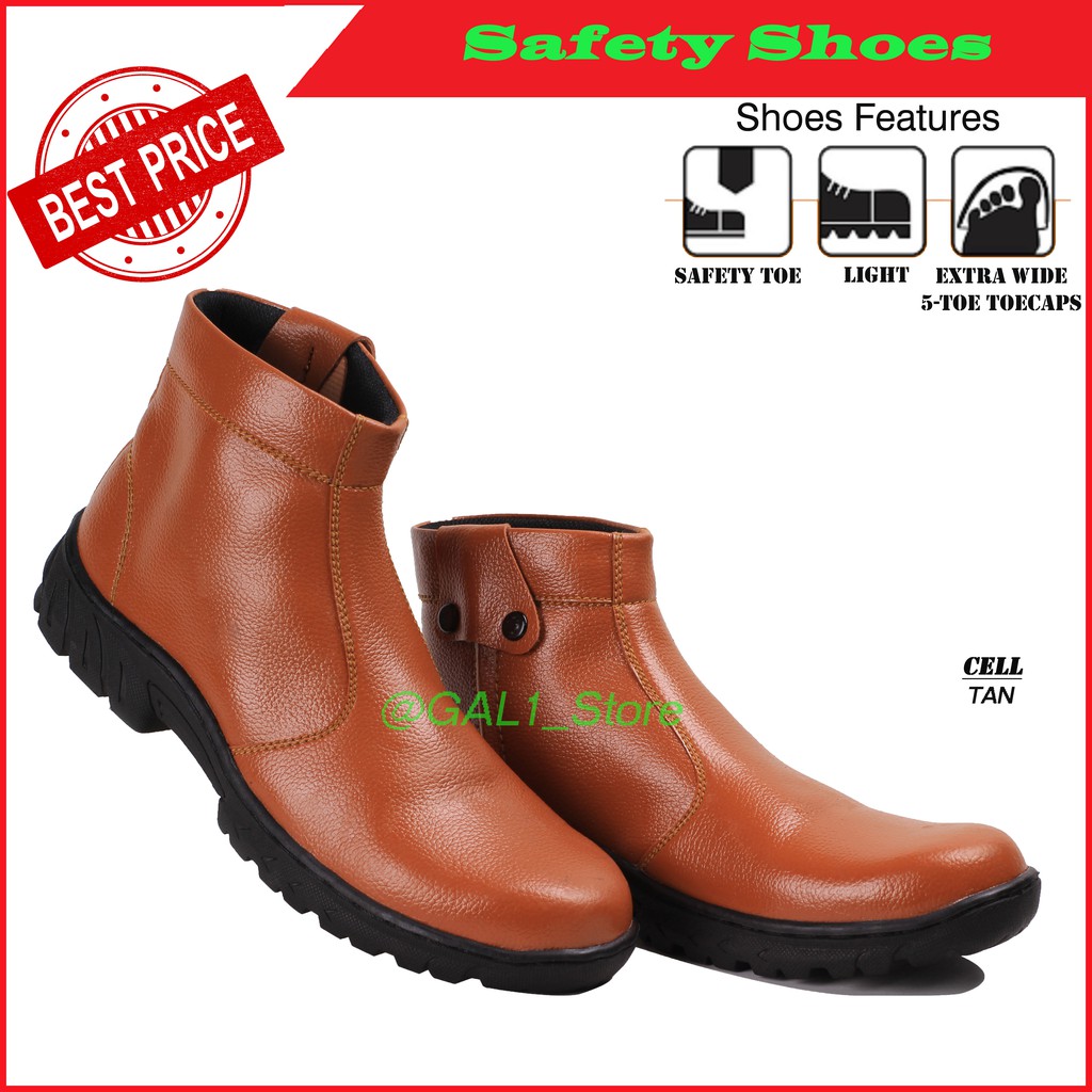 Jual SEPATU BOOTS PRIA CELL BOOT SAFETY SHOES ALAS KAKI KERJA COWOK ...