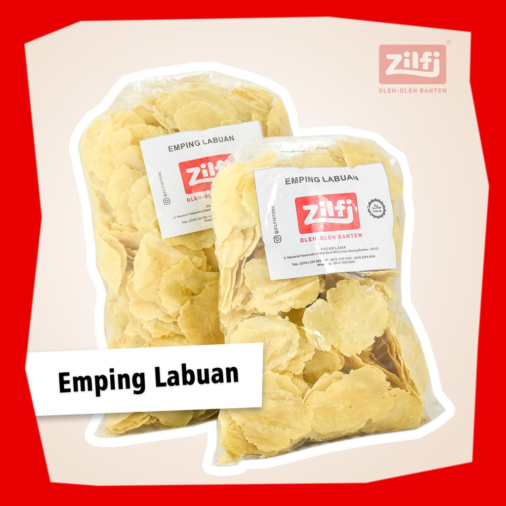 Jual Emping Labuan 500gr || Oleh-oleh Banten || ZILFI | Shopee Indonesia