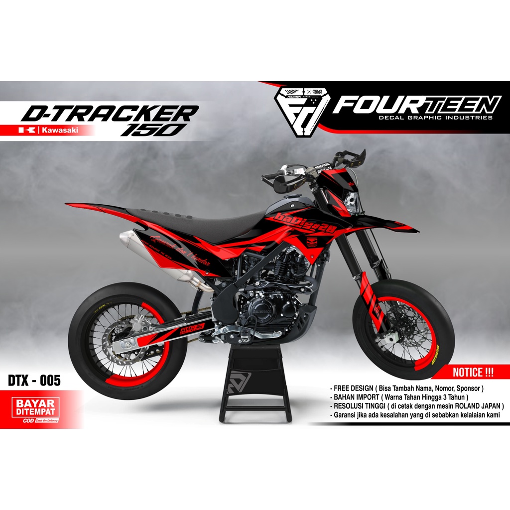 Jual DECAL DTRACKER 150 - stiker dekal dtracker full body custom DTX ...