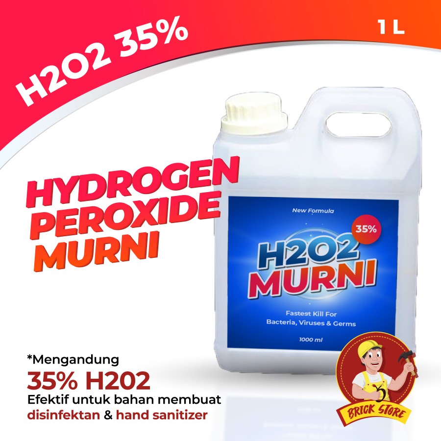 Jual H2O2 35% 1 Liter Hidrogen Peroksida 35% Food Grade 1L 1 L 1 Liter ...