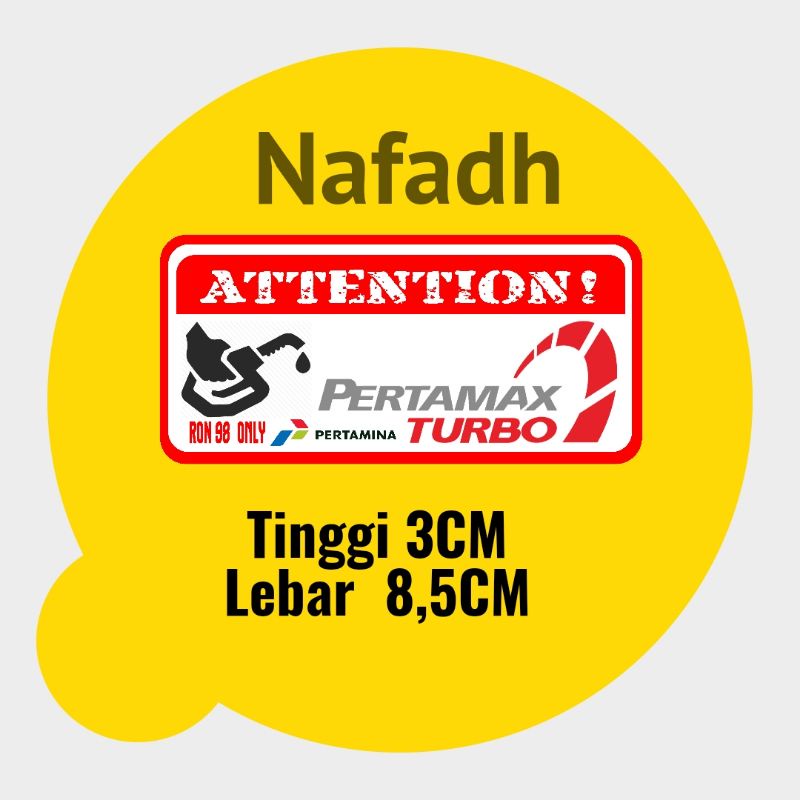 Jual Pertamax Turbo,stiker pertamax,stiker tempelan,stiker mobil,stiker ...
