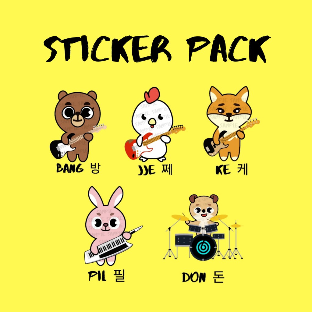 Jual DAY6 Instrument Unofficial Sticker Pack | Shopee Indonesia