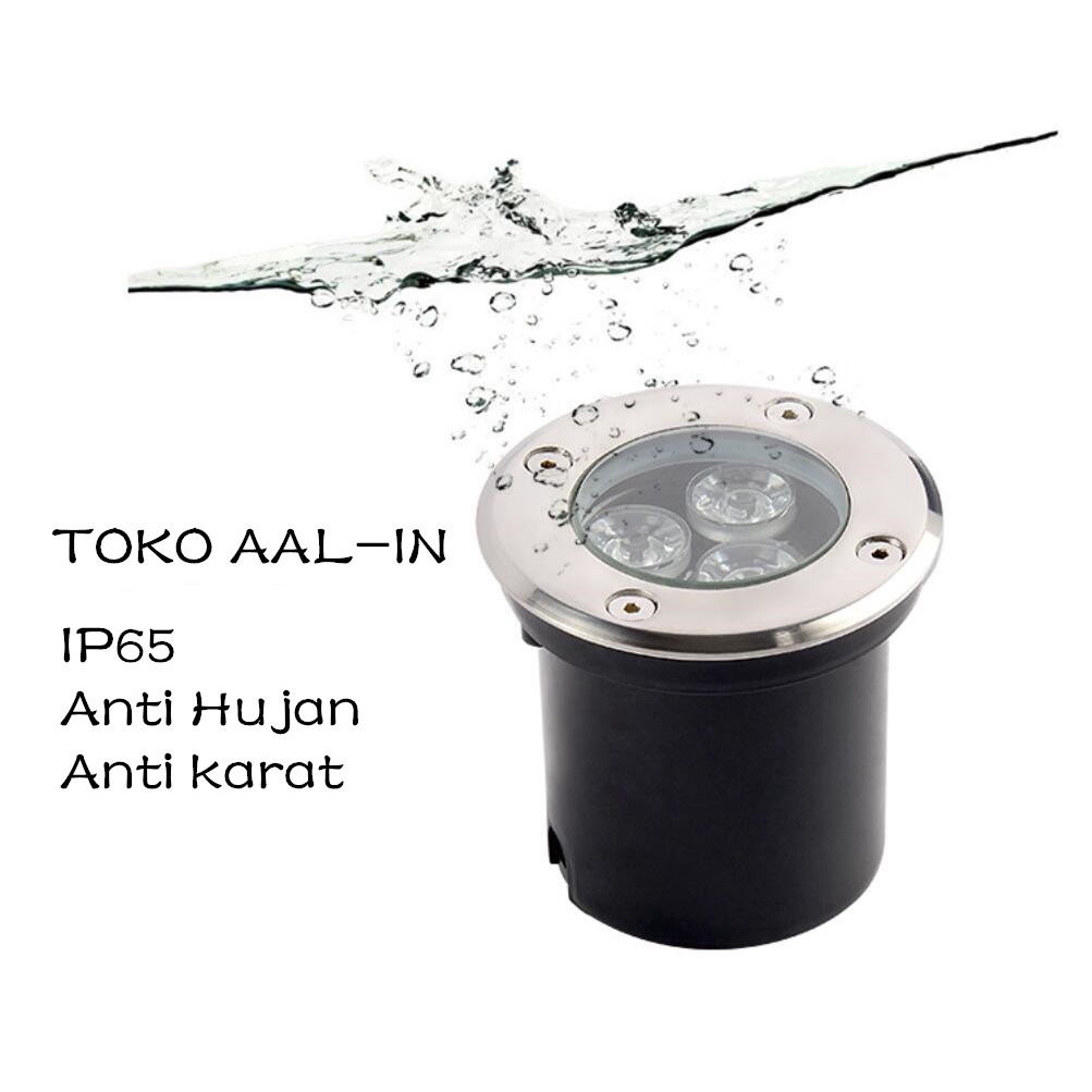 Jual Lampu lantai/ Lampu dinding/ Lampu tanam LED 3W underground light ...