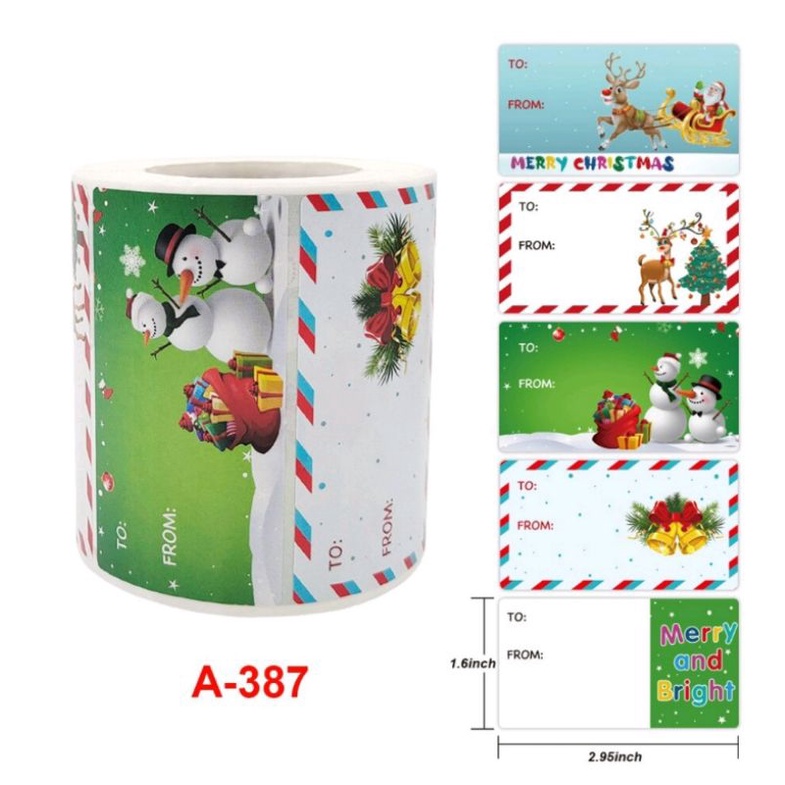 Jual stiker label kado merry christmas (harga satuan) | Shopee Indonesia