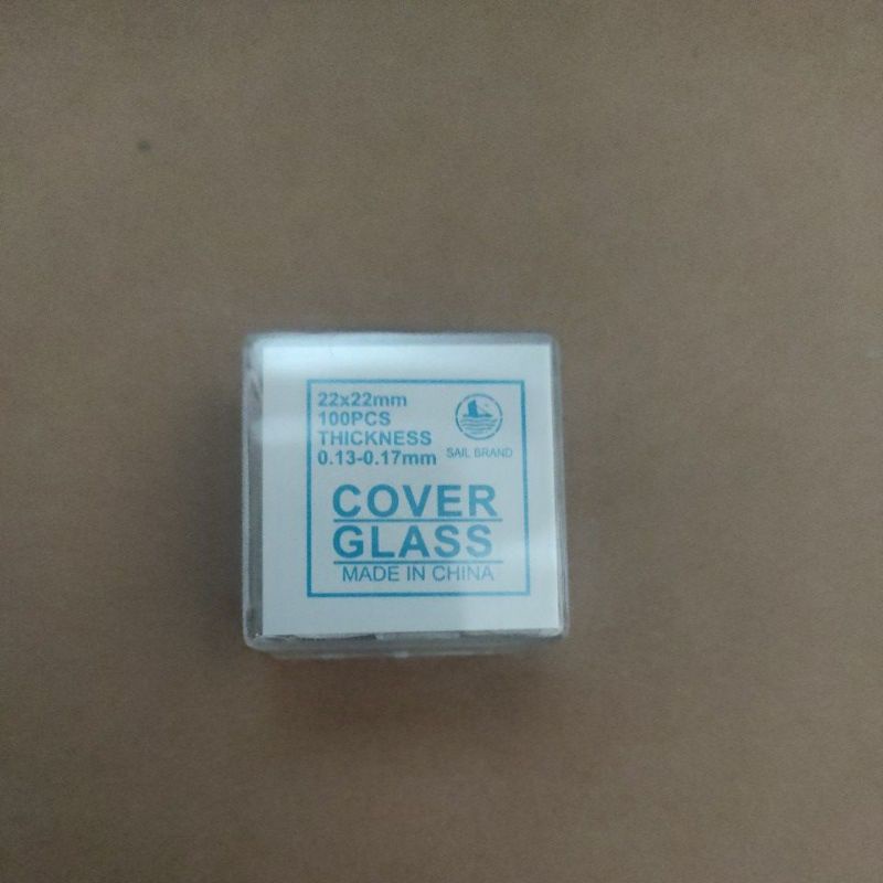 Jual Cover Glass / Deck Glass / Kaca Penutup Mikroskop Ukuran 22x22 ...